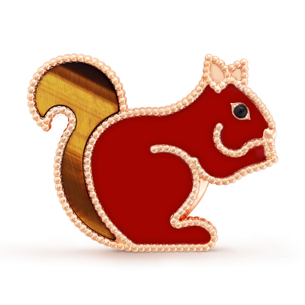 Lucky Animals Squirrel clip - Replica Van CleeF & Arpels